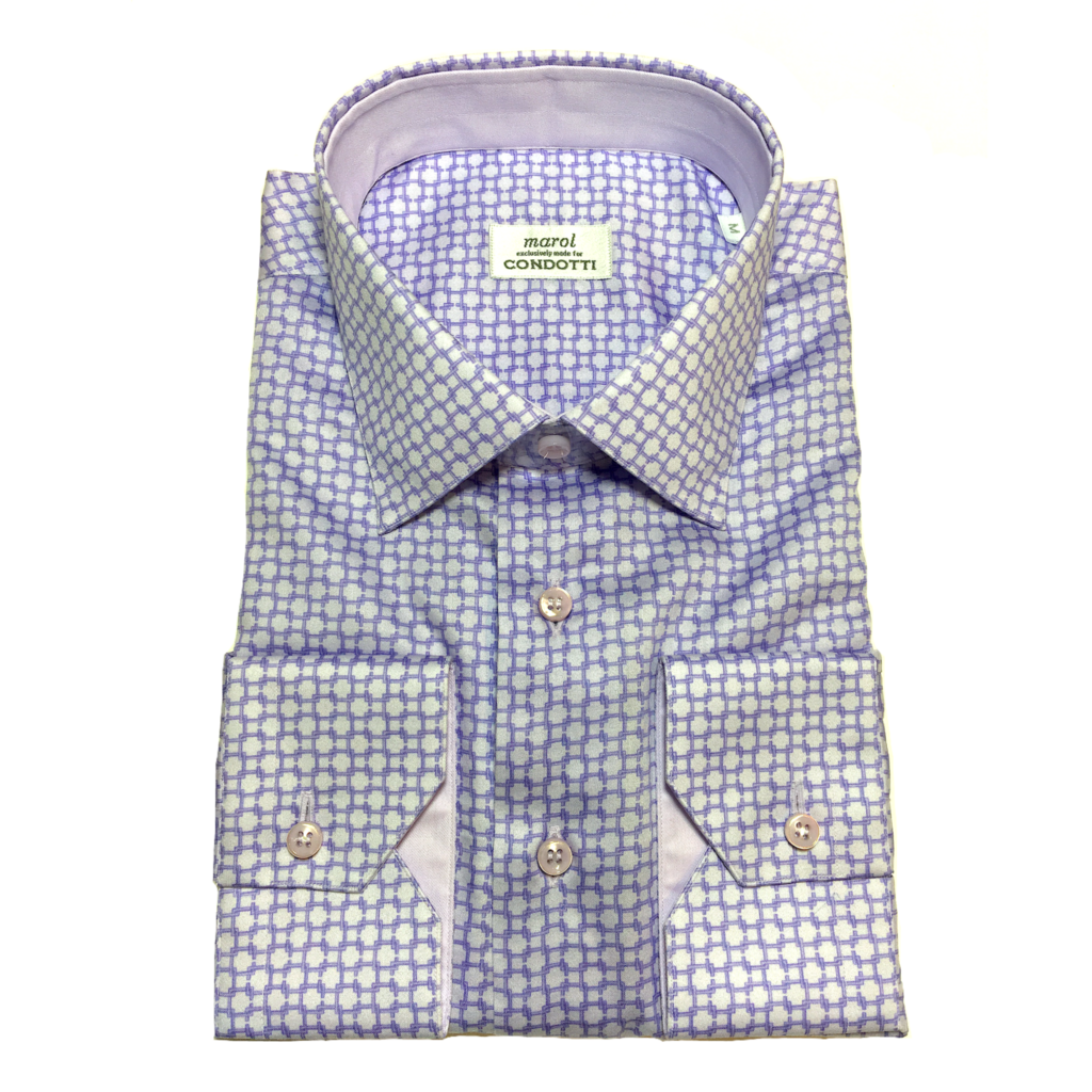 Marol Lavender Print Shirt - Condotti Store